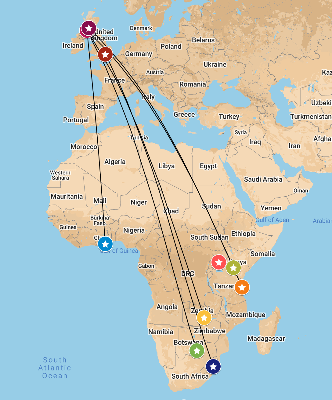 Map – Dar to Dunoon